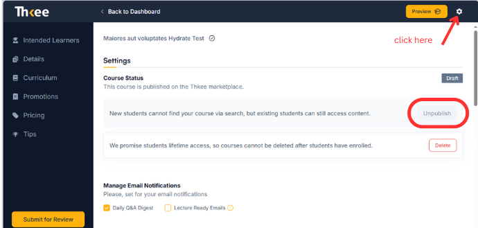Instructors: How to Delete, Unpublish or Republish Your Course – Help ...
